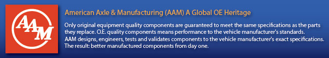 AAM Axle Parts | American Axle at West Coast Differentials