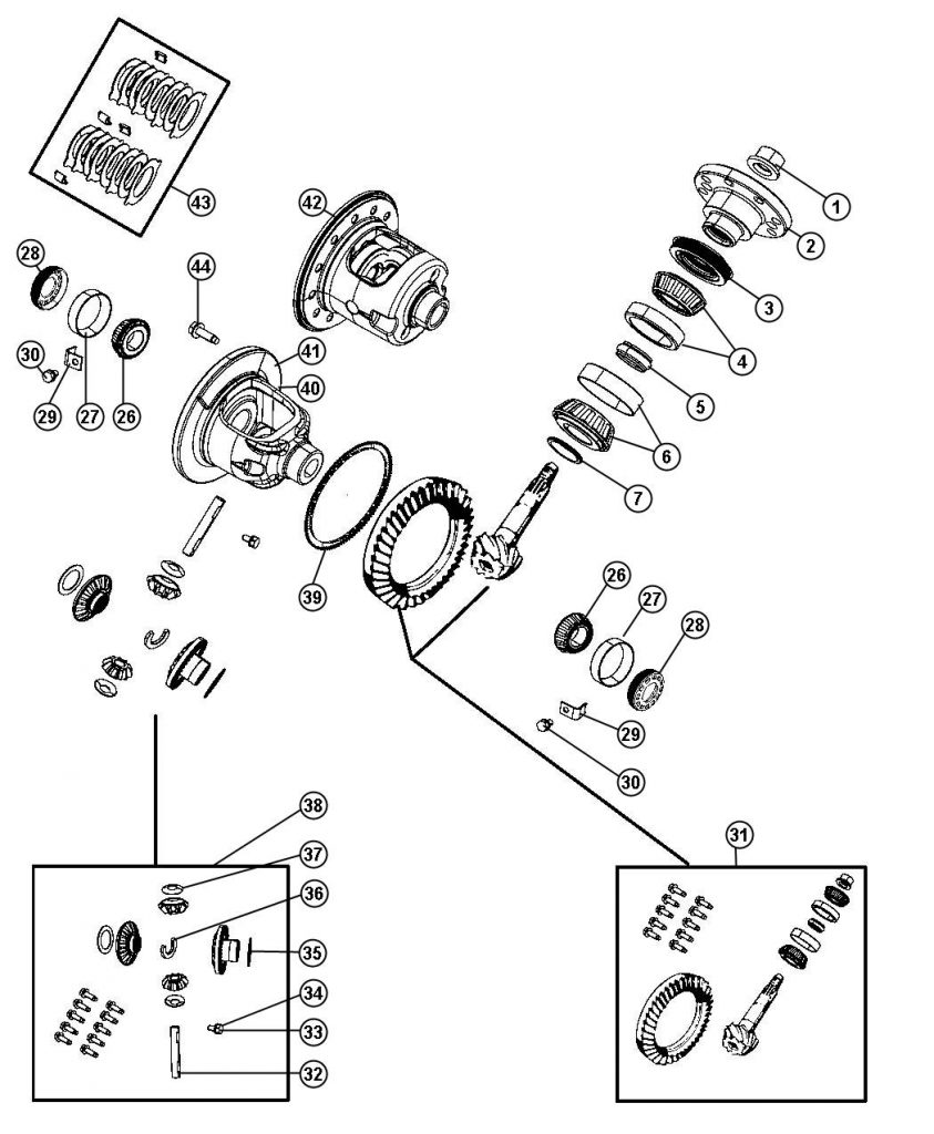 Chrysler 8 IFS Differential Parts | West Coast Differentials